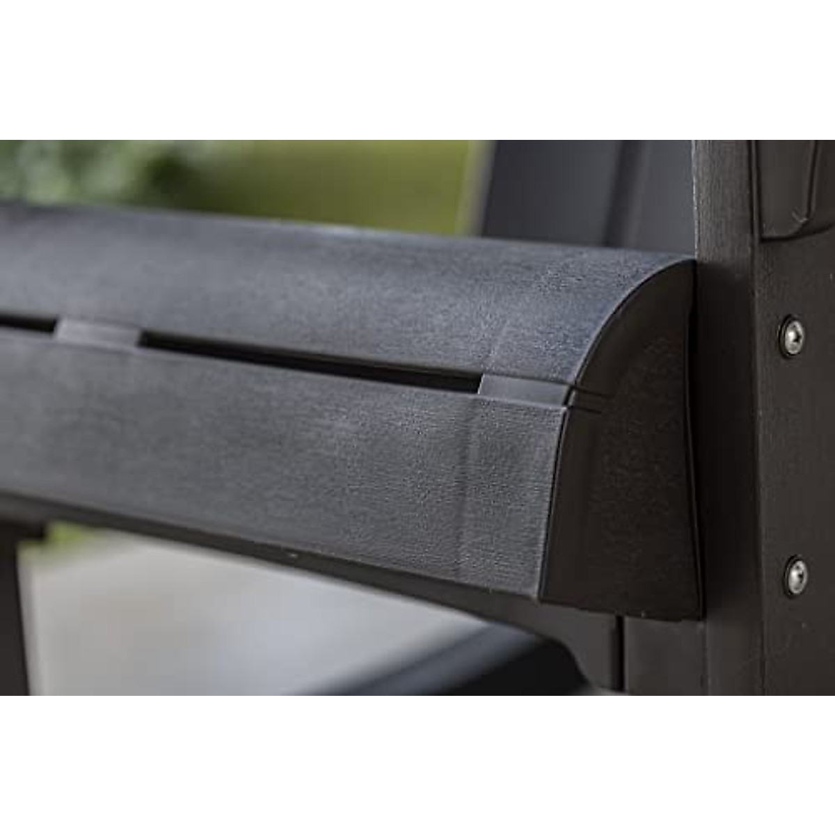 Keter Adirondack Rocker Resin Outdoor Furniture Patio Chair -Perfect for Porch, Pool, and Fire Pit Seating, Dark Grey