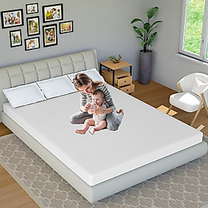 5 Inch Queen Mattress, Gel Memory Foam Queen Size Mattress, Pressure Relieving, Cooling Gel Foam, Queen Mattress in a Box, Certipur-Us Certified, Bed-in-a-Box, Queen, 80"L x 60"W x 5"Th,White