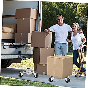 3pcs 3 Mover Moving Furniture Tool Moving Furniture Dolly Steel Tri-dolly Moving Appliances Dolly Tool 3 Wheel Furniture Dolly Triangle Dolly Swivel Caster