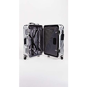TUMI 19 Degree Aluminum Continental Carry On Suitcase, Silver, One Size