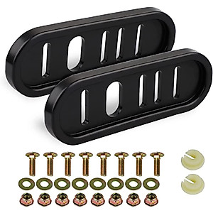 HUSWELL 490-241-0010 Snowblower Slide Shoes Skid Shoe (2 Pack) with Mounting Hardware for Universal MTD Snow Thrower