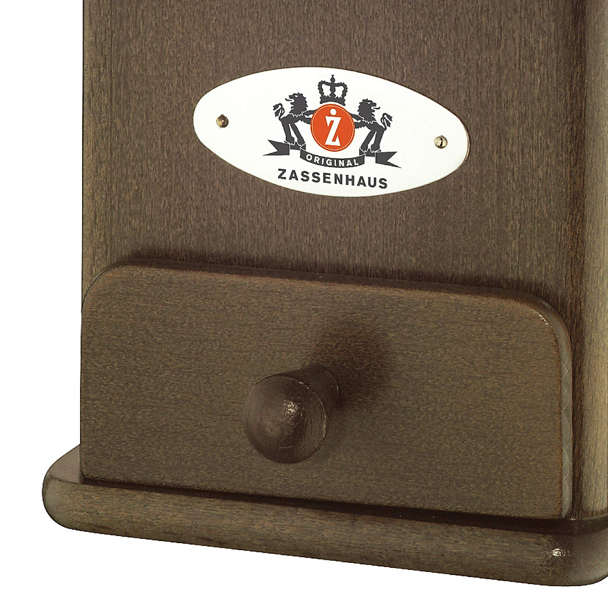 Zassenhaus M040012 Brasilia Beech Wood Manual Coffee Mill, Dunkel Gebeizt, Dark/Chrome