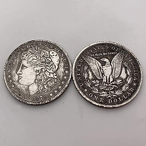 Exquisite Collection of Commemorative Coins 1879 American Silver Coin Morgan Silver Dollar Commemorative Coin Foreign Currency Eagle Yang Long Yang Silver Coin Ancient Coin Copper Silver Coin