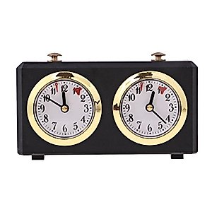 Chess Clock, Tournament Analogue Chess Clock Timer Count Up Count Down Timer, Professional Chess Clock Game Timer for Chinese Chess, International Chess Board Game