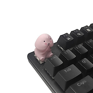 Backboon Hand-Customized Interesting and Creative Gaming Keycaps for Cherry MX Switches Mechanical Gaming Keyboard (Little Dingding3)