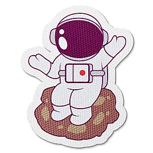Fidget Stickers Textured Astronaut Sensory Strips for Anxiety and Calm for Kids Adults Desks School Classroom with Reusable Adhesive Large 3 inches (Set of 24)