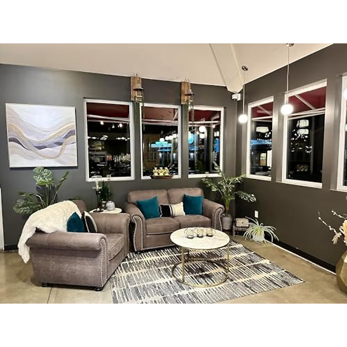 LARTEEN 3 Pack Alabaster White Glass Lamp Shade Cover Replacement for Lighting Fixture, 5.9" Diameter Round Globe Shade for Chandelier Pendant Light Wall Sconce, 1-5/8 inch Fitter Opening