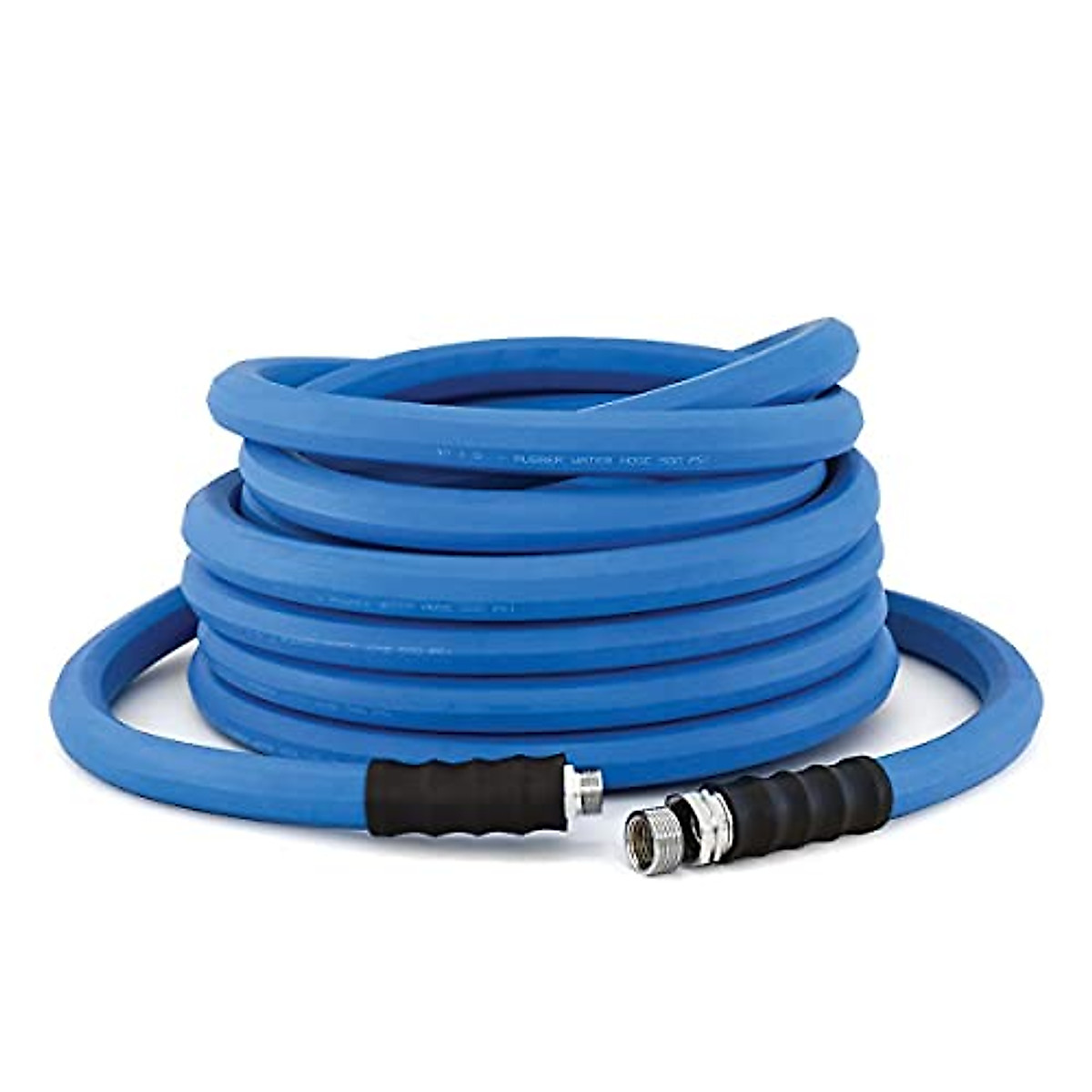 AG-LITE BSAL58100 5/8" x 100' Hot/Cold Water Rubber Garden Hose, 100% Rubber, Ultra-Light, Super Strong, 500 PSI, -50F to 190F Degrees, High Strength Polyester Braided