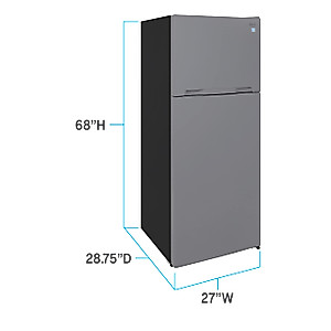 Avanti FF14V3S FF14V Frost-Free Apartment Size Refrigerator, 14.3 cu. ft. Capacity, in Stainless Steel