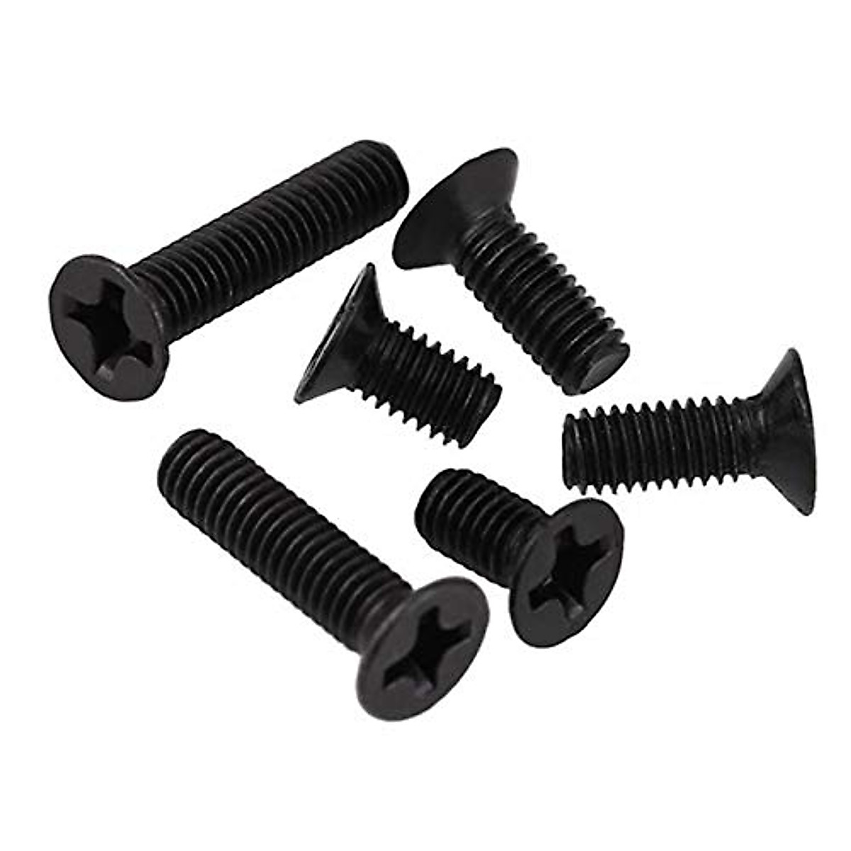 SUNQQA 20/50/100Pcs Laptop Repair Fastener Screws Flat Head Screw Phillips Screws Computer Screws M1 M1.2 M1.4 M1.6 M2 M2.5 M3 M4 (Length : 8mm 100Pcs, Size : M2)