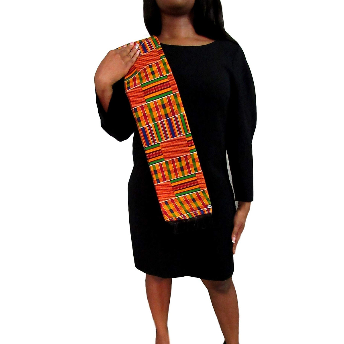 ShopHaven African Kente Scarf, Kente Stole, Kente Cloth, African Scarf, African Print, Black Graduation, Black History, Kwanzaa, Afrocentric, Africa,