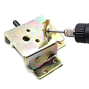 20pcs Dia 25mm Rotary Tool Brass Wheel Wire Brush Set - Fits Dremel ,1/8" Shank ,Clean, Polish, Prep