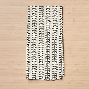 Sophistiplate Tea Towel for Kitchen, Dining - 3 Pack Black & White Set - 100% Cotton - Black White Tea Towels - Machine & Hand Washable Hand Towels - Reusable Cleaning Cloths - 30” x 20”