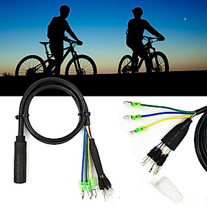 OneGas Hub Motor Convert Extension Cable,9 Pin Electric Bicycle Extension Cord with Male Connector,60CM Waterproof Connector Electric Bike Accessories