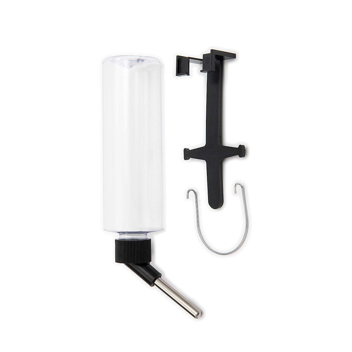 Lixit 8oz Aquarium and Wire Cage Water Bottle for Mice, Hamsters and Other Small Animals (8oz + Bowl)