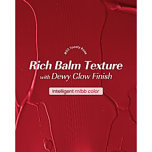 AMTS Tinted Lip Balm - 03 Toasty Rose | Hydrating Lip Butter, Moisturizing Lipstick | Daily Natural Lip Makeup for dry, cracked, chapped lips | korean beauty Lip Tint