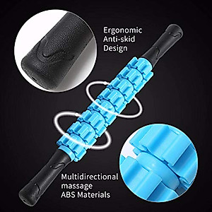 ZanLLW Massage Roller for Lymphatic Drainage, Muscle Roller Stick, Therapy Roller Stick Lipo Roller for Relief Muscle Soreness, Deep Tissue Massage for Trigger Points, Help Sore Muscles Recovery