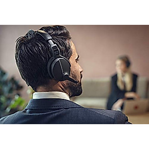 EPOS | SENNHEISER Adapt 563 (1000208) - Dual-Sided, Dual-Connectivity, Wireless, Bluetooth, Active Noise Canceling On-Ear Headset | Discreet Foldable Boom Mic | UC Optimized (Black)