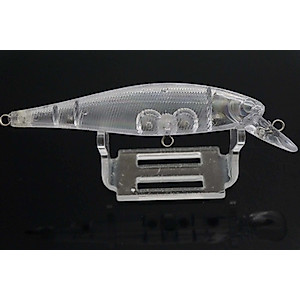 10PCS Unpainted Fishing Lures topwater Minnow Fishing Lure Blanks 11.8cm 10.98g Crankbait Artificial Hard Bait Carp Pike Bass Wobblers Deep Diving Fishing jerkbait 25# Free Eye