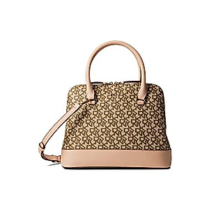 DKNY Bryant Medium Round Satchel Chino Logo/Cashmere One Size