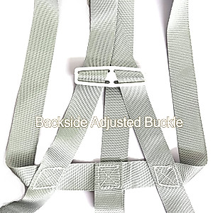 ZARPMA High Chair Straps, Universal Replacement Harness Strap Belt for Chair Compatible for Tripp Trapp Stokke HighChair (Grey)