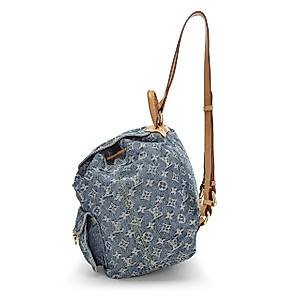 Louis Vuitton, Pre-Loved Blue Monogram Denim Sac a Dos GM, Blue