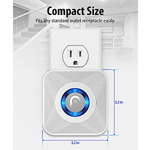 Fosmon WaveLink Door Chime Driveway Alarm Guard Wireless Motion Sensor (500 Feet, 58 Tunes, 5 Volume Levels, LED Indicators) Motion Detector Home/Business/Store Entrance Alert (1 Receiver + 1 Sensor)