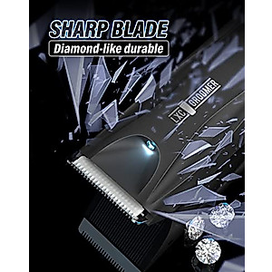 Body Hair Trimmer for Men, Pubic Hair Trimmer Electric with LED Light, Rechargeable Body Groomer Ball Trimmer for Men,Groin Hair Trimmer with 3 Replaceable Blade Heads, Waterproof Wet/Dry Body Shavers