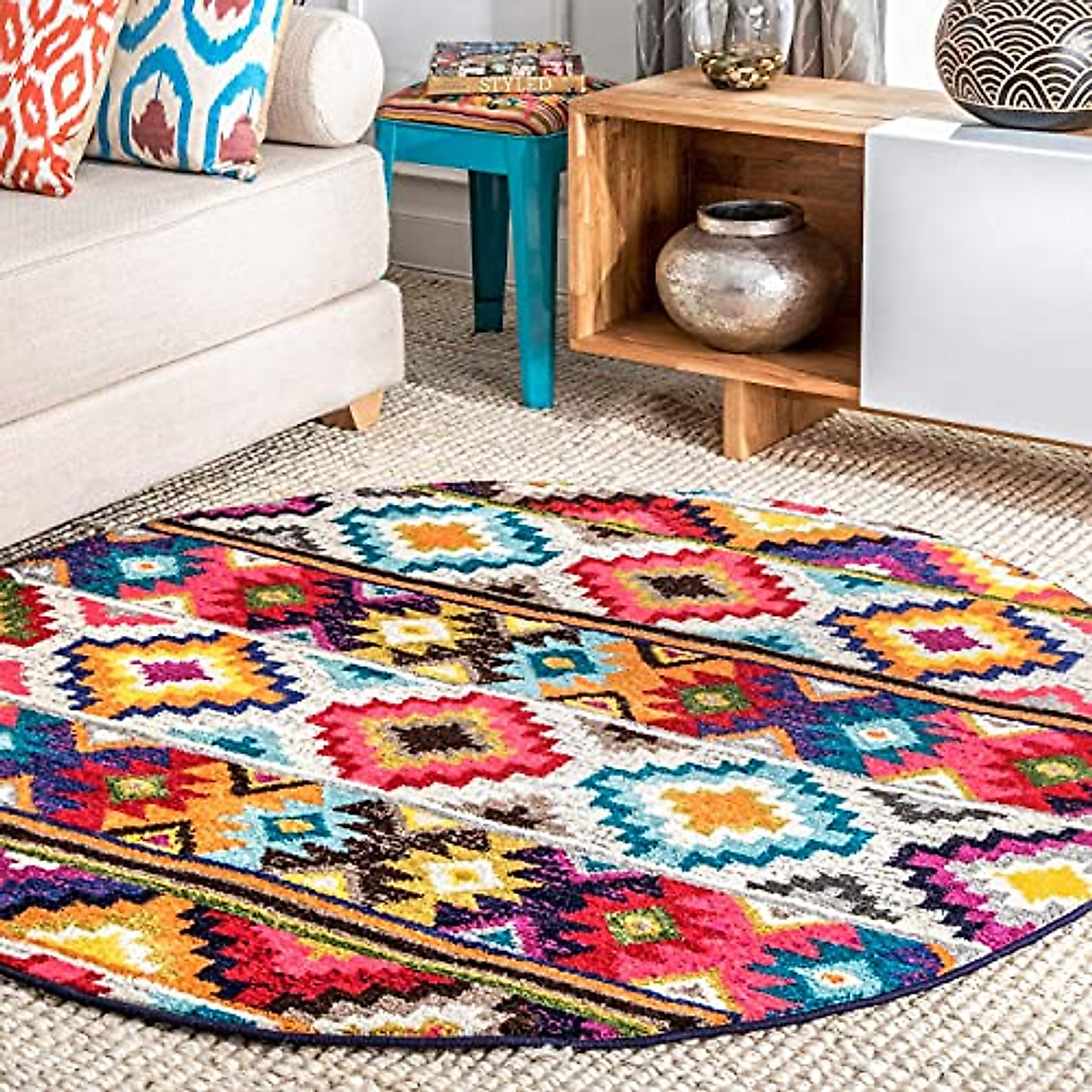 nuLOOM Lizmar Retro Runner Rug, 2' 5" x 8', Multi