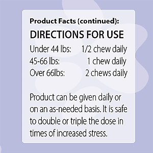 Wagsly Chill: Calming Chews for Dogs | Thiamine, Tryptophan, Lemon Balm, Green Tea Extract – 100 Count for Balanced Mood & Relaxation | Natural Calming Treats for Dogs