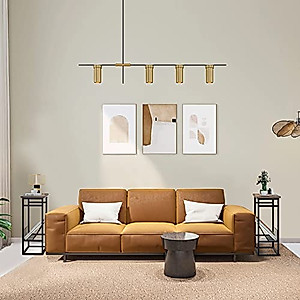 Unglehome End Table, Narrow Nightstand, Skinny Bedside Tables, Small Side Table for Small Spaces with Magazine Holder Rustic Slim Little Thin Table for Living Room, Bedroom, Sofa-Walnut