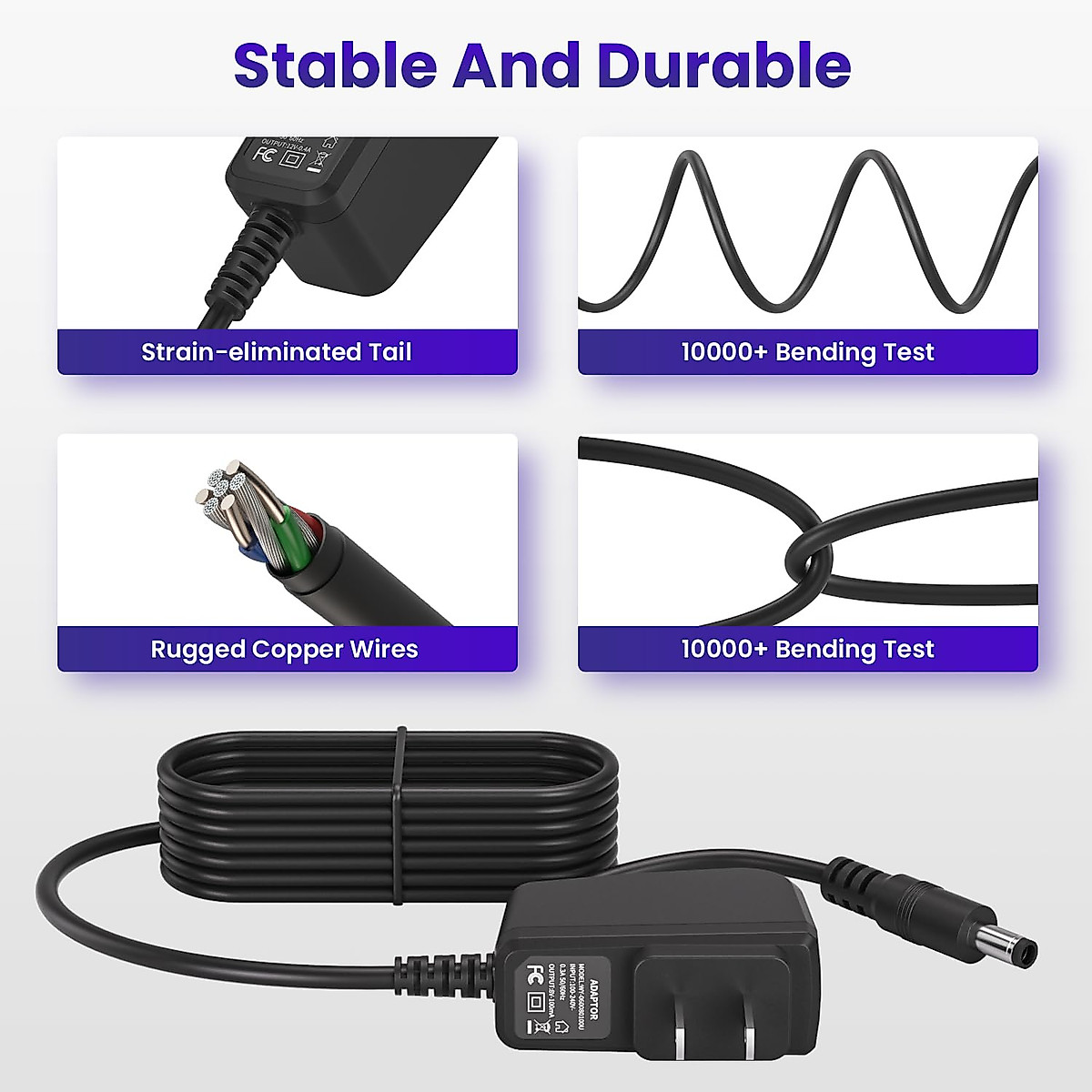 Replacement XXSZHY Charger for Philips Norelco HQ840 Multigroom Series 3000 MG3750 MG3750/10 MG3750/50 MG3750/60 MG3760 MG3760/50 Power Supply Charging Cord 8V 100mA