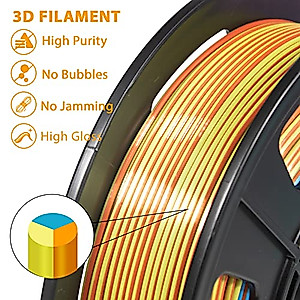 3D Printer Filament, Glow in The Dark Filament，Tri-Color Filament Bundle, pla Filament 1.75mm