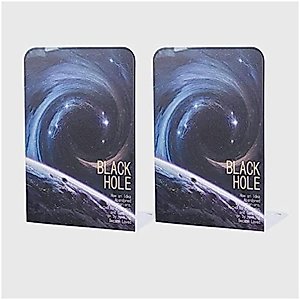Book Ends Bookend Holder Book Stand Students with Bookshelf Creative Black Hole Bookend Supports Book Stopper for Shelves Bookshelf (Color : C)