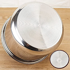 Mautacly 6L Pressure Cooker Inner Pot Rice Pressure Cooker Stainless Steel Inner Pot Pressure Cooker