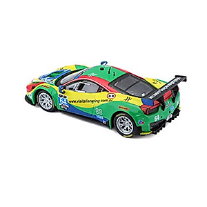 Bburago B18-36305 1:43 Ferrari Racing 458 Italia GT3 2015, Green #64