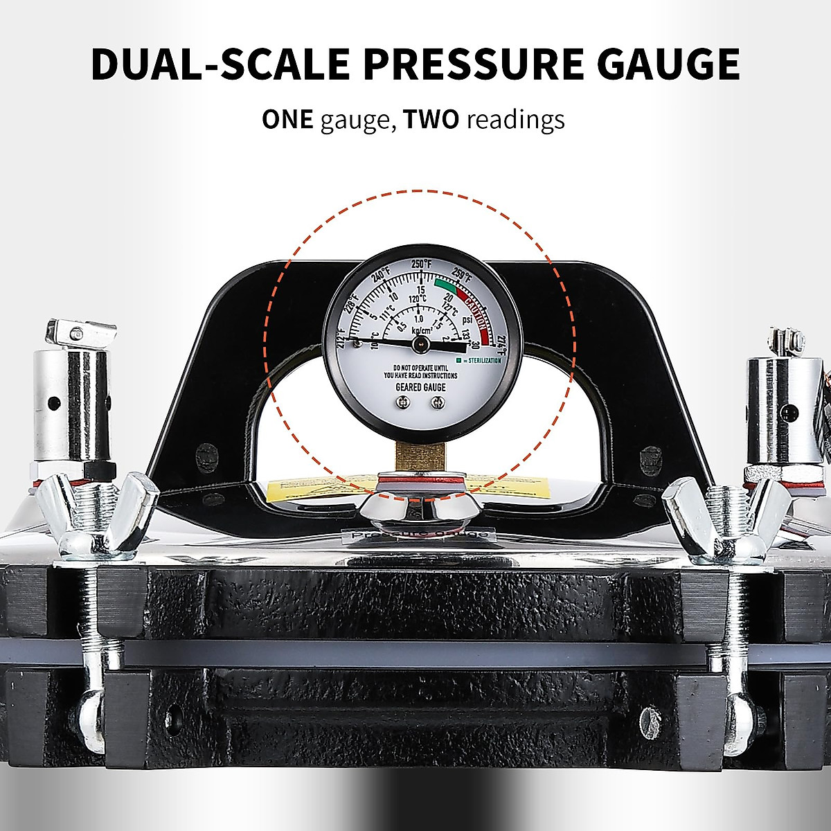 BAOSHISHAN 12L Steam Autoclave 12.7 QT Stainless Steel Portable Pressure Autoclave 1KW 110V