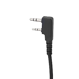 Pdflie uv-5r uv-82 Laryngophone Subvocal Mike Walkie Talkie Throat Vibration Microphone Neck Coiled Earpiece and Mic uv5r 2 Pin Tactical Military Headset for Baofeng Kenwood uv5r ar152 Ham Radio