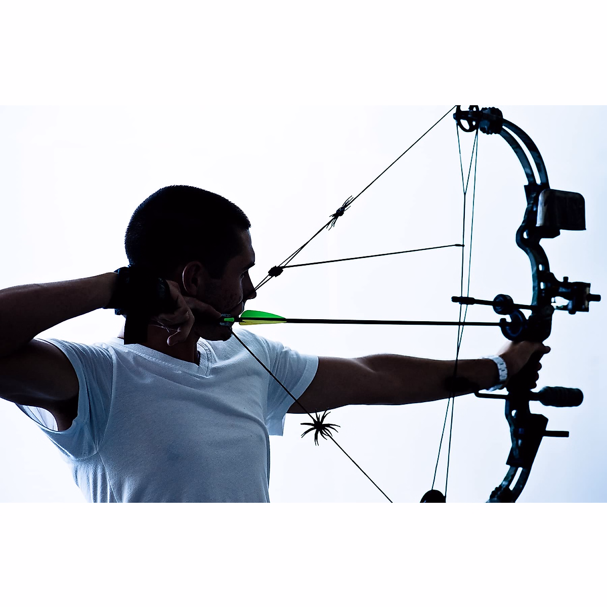 Archerest 4-Inch Shield Cut Vanes, Archery Arrow Fletches Right Wing for Wood, Fiberglass, Carbon Arrows and DIY Cosplay Fletching Accessories (20-Pack) (Pure, White)