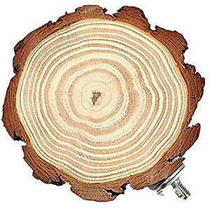 DKJN Wood Bird Perches for Cage Bird Perch,Wooden Parrot Platform for Bird Cages (4-4.7inch)