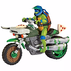 Teenage Mutant Ninja Turtles: Mutant Mayhem Ninja Kick Cycle with Exclusive Leonardo Figure by Playmates Toys