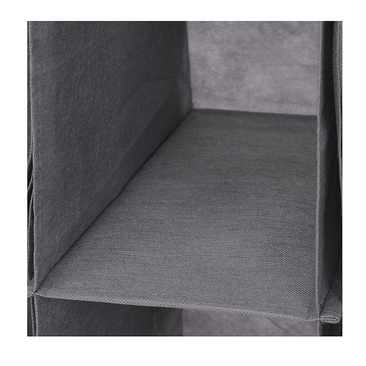 SMDS Purse Storage Organiser 10 Pockets, Large Handbag Organiser, Wardrobe Closet Hanging Storage Organiser (Dark grey)