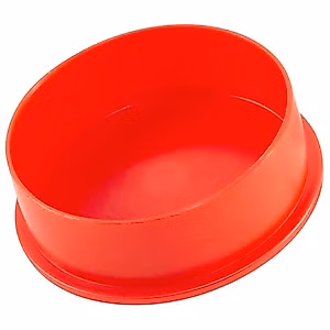 Caplugs EC-6 EC Series – Plastic Cap for Threaded Connectors, 40 Pack, Red LD-PE, Nominal Thread Size 3/8" Flanged, Protective Closures, Dirt and Moisture Seals, Finishing, Masking, Easy Removal