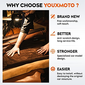 Youxmoto Center Console Lid 2007-2014 Fit for Chevy Silverado 1500 2500 3500/Suburban/Avalanche, Armrest Cover Fit for GMC Sierra 2008 2009 2010 2011 2012 2013, Only fits Full Central Floor Consoles