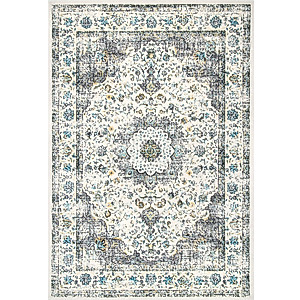 nuLOOM Paisley Verona Vintage Persian Area Rug, 5' x 7' 5", Grey