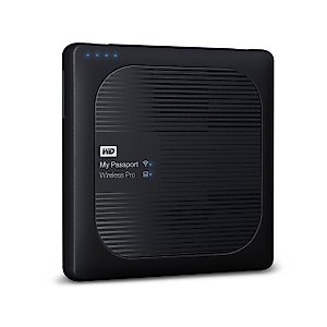 WD 1TB My Passport Wireless Pro Portable External Hard Drive, Wifi USB 3.0 - WDBVPL0010BBK-NESN