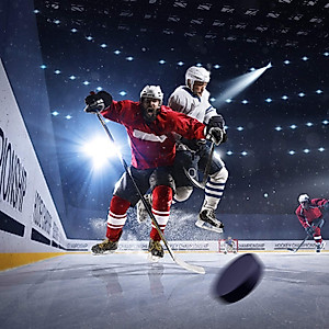 Golden Sport Ice Hockey Pucks, Official Regulation, for Practicing and Classic Training, Diameter 3", Thickness 1", 6oz, Black (18 PCS)