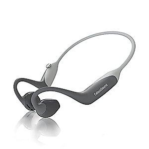 CelsusSound Bone Conduction Headphones with Noise-Canceling MIC, Bluetooth Waterproof Sport Headphone, Open Ear Stereo Headphones up to 10H of Music and Calls, Wireless Headset for Running and Workout