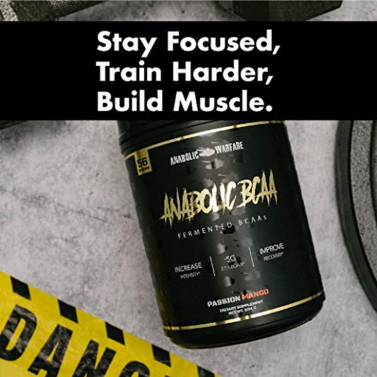 Anabolic Warfare Anabolic BCAA Powder Supplement BCAAs Amino Acids to Help Fuel Your Workout and Assist in Muscle Recovery (Passion Mango - 56 Servings)