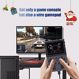 RG353V Retro Handheld Game with Dual OS Android 11 and Linux,RG353V with 64G TF Card Pre-Installed 4452 Games Supports 5G WiFi 4.2 Bluetooth Online Fighting,Streaming and HDMI